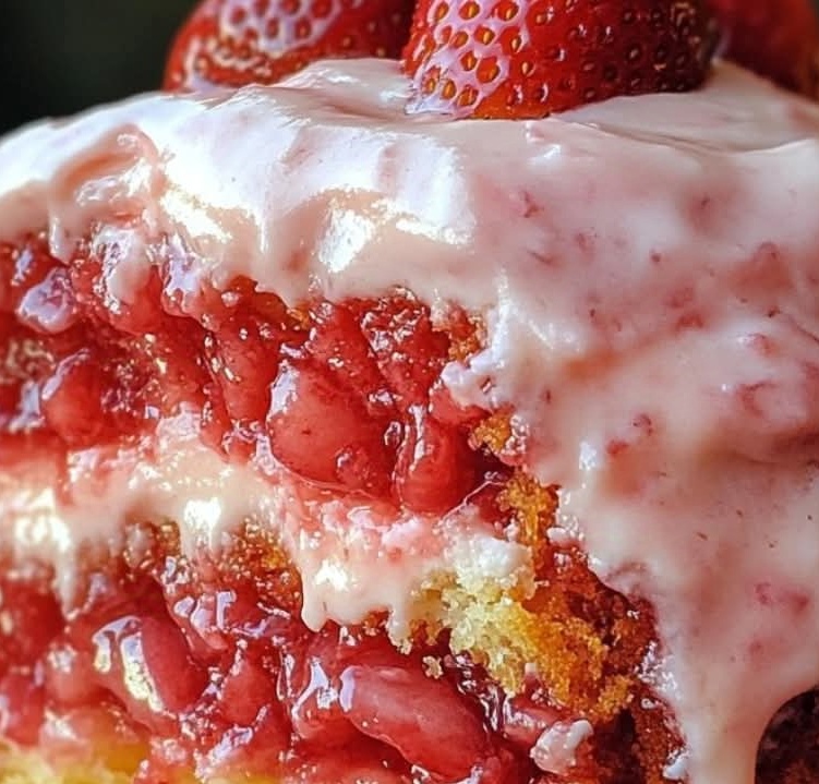 Strawberry Honeybun Cake with Strawberry Cream Icing - Recipes & Tips