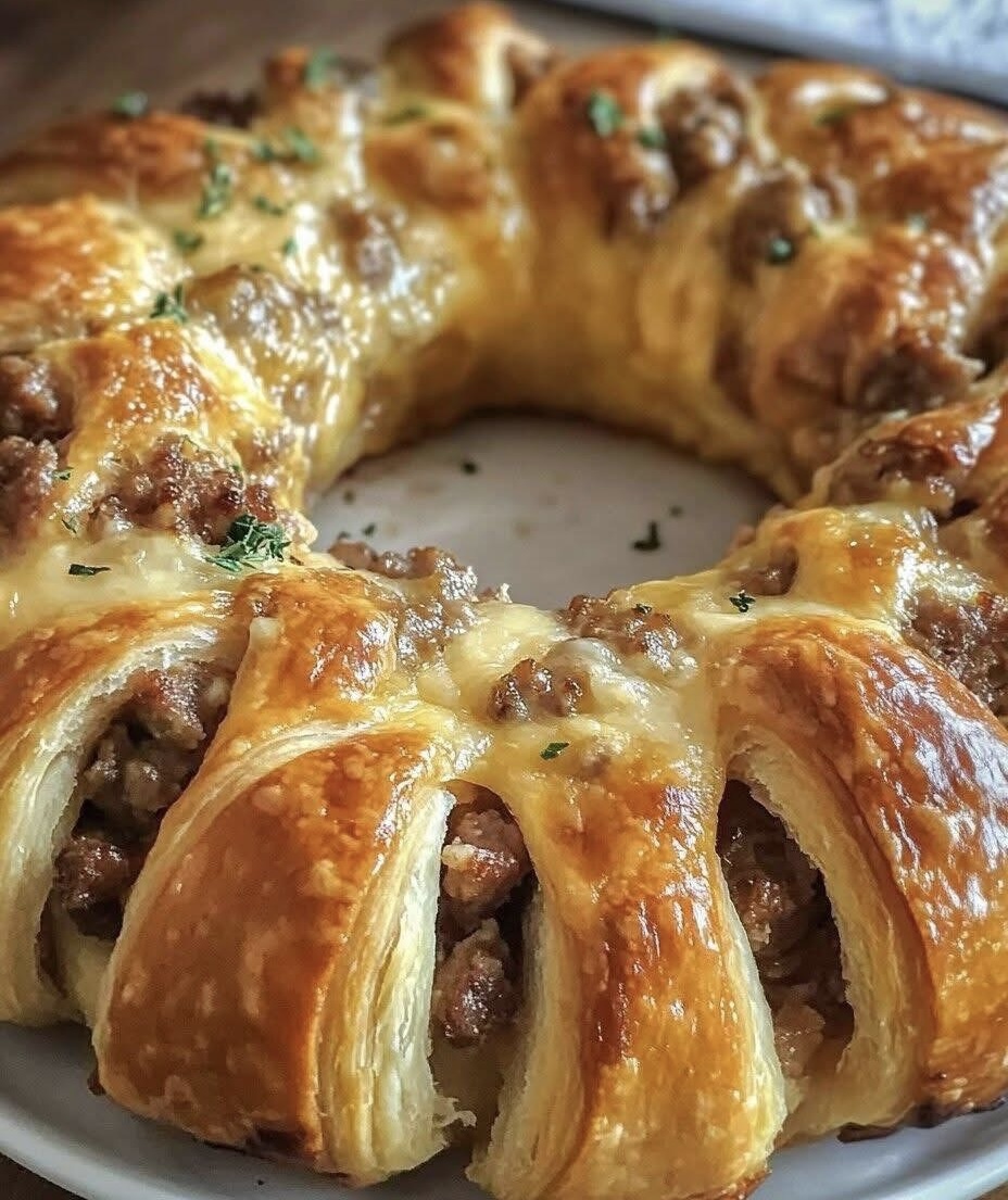 Sausage & Cheese Puff Pastry Ring - Recipes & Tips