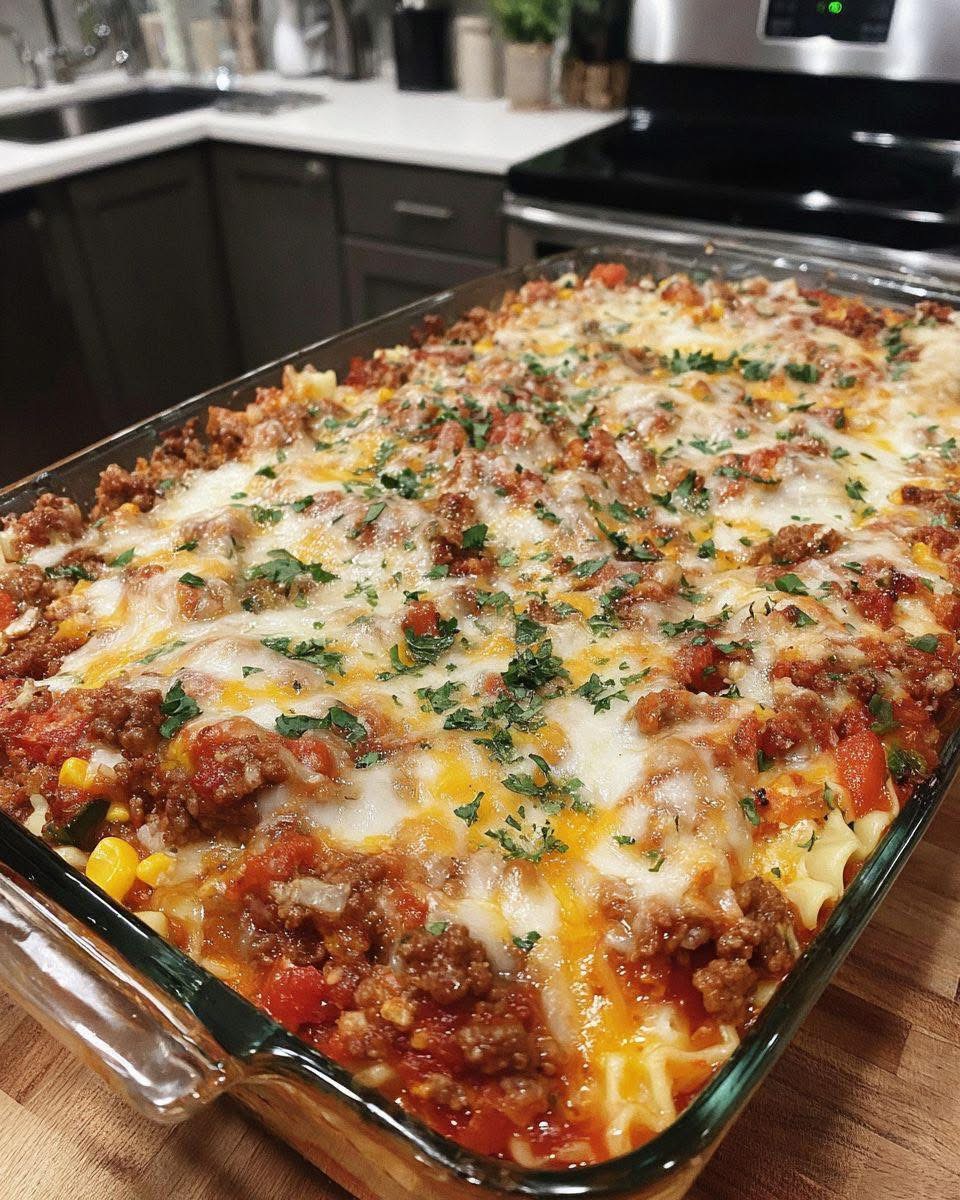Steakhouse-Style Cheesy Beef Pasta Bake - Recipes & Tips